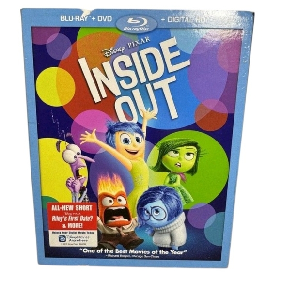Disney | Media | Disney Pixar Inside Out Blue Ray Dvd Digital Hd 3 ...